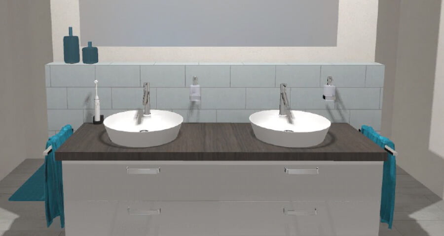 Das moderne Bad mit T-Lösung – 16 qm | Frieling - Sanitär • Heizung • Stahl