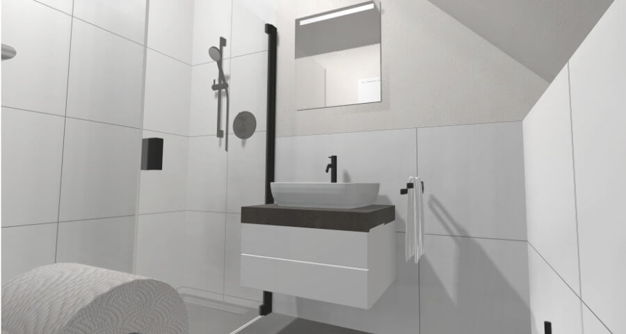 Das moderne Bad mit T-Lösung – 16 qm | Frieling - Sanitär • Heizung • Stahl